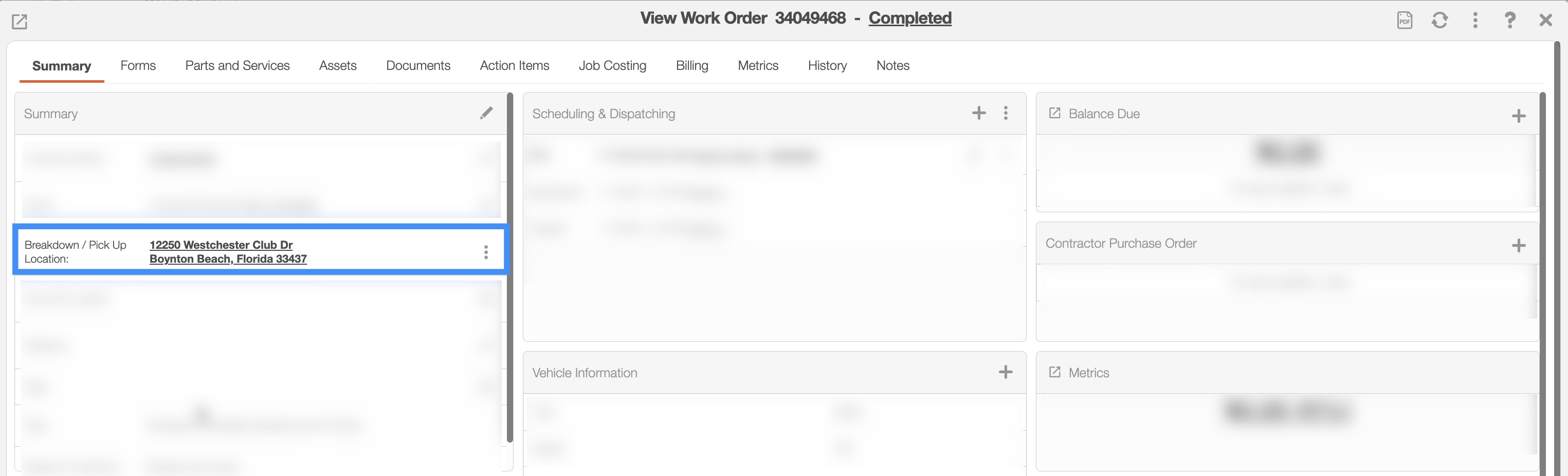 Work Order Types