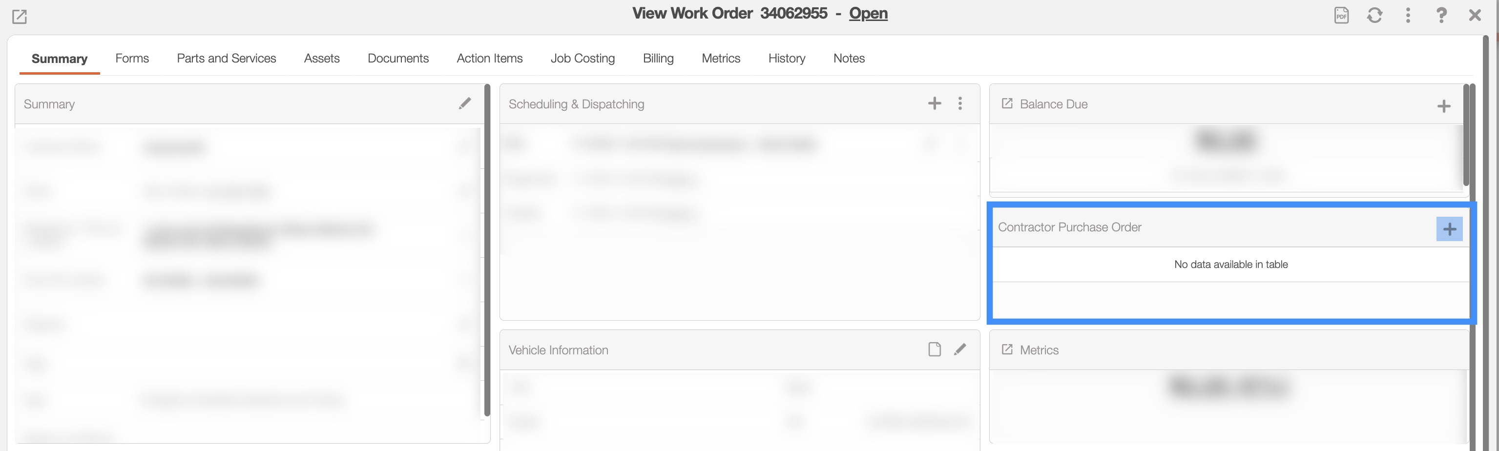 Work Order Types